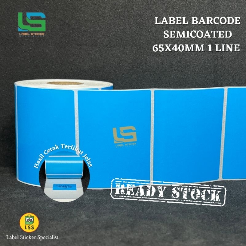 Jual LABEL BARCODE THERMAL 65X40 MM WARNA LABEL BARCODE STIKER 65X40 MM ...