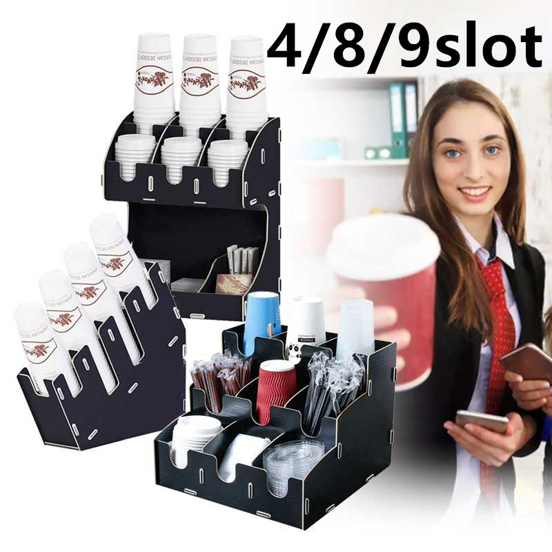 Jual Rak Paper Cup Organizer Paper Cup Akrilik 4/8/9 Complete Slot ...