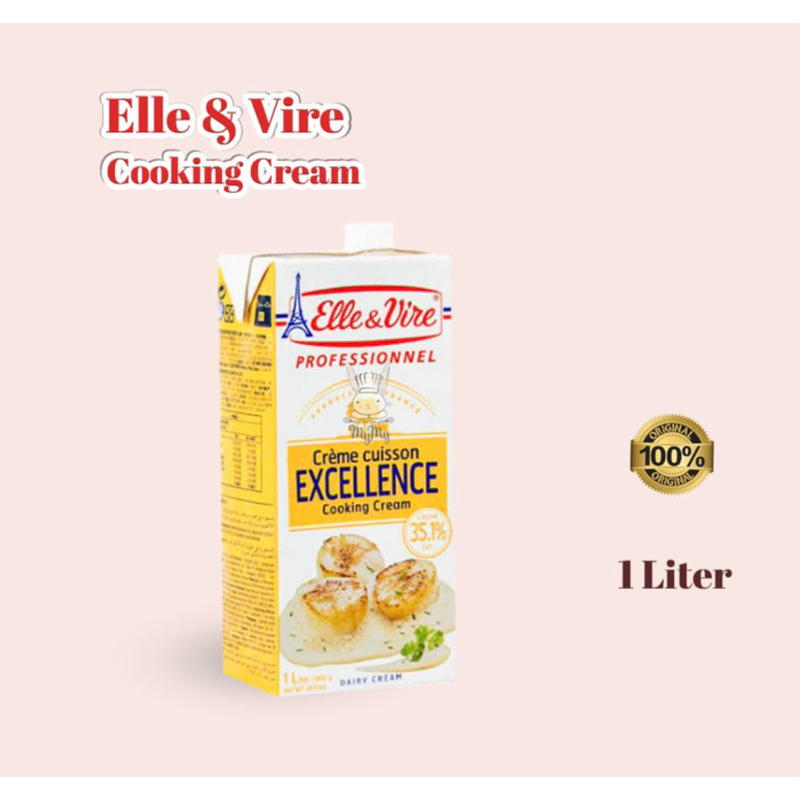 Jual Cooking Cream Elle & Vire 1 Liter | Shopee Indonesia