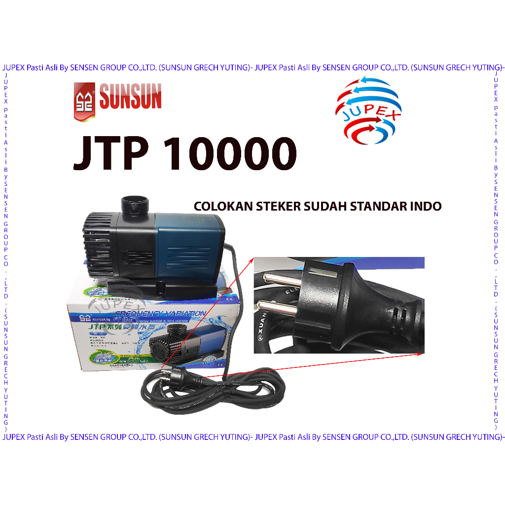 Jual WATER PUMP ORIGINAL SUNSUN JTP 10000 POMPA IKAN AIR KOLAM AQUARIUM ...