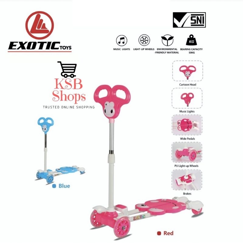 Jual [KSB] MAINAN ANAK SCOOTER OTOPET MODEL GUNTING KIPAS GERAKAN KAKI ...