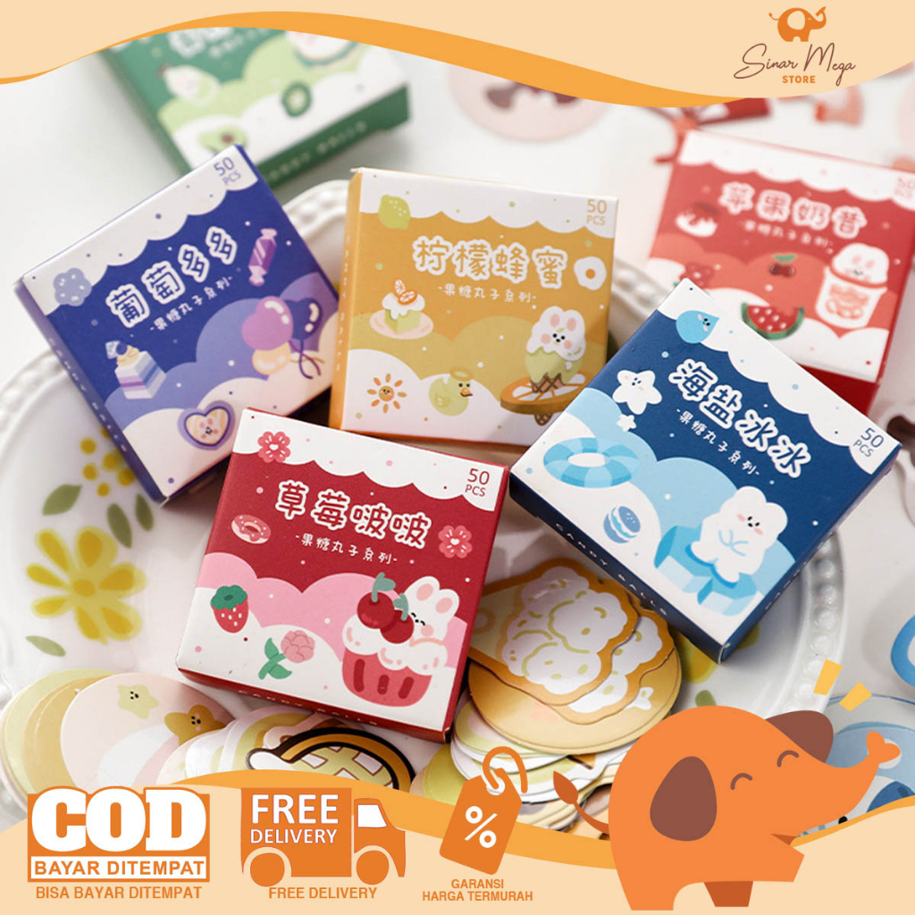 Jual Tiny Box of Colors Flakes Stickers / Stiker Set Box Mini / Stiker ...
