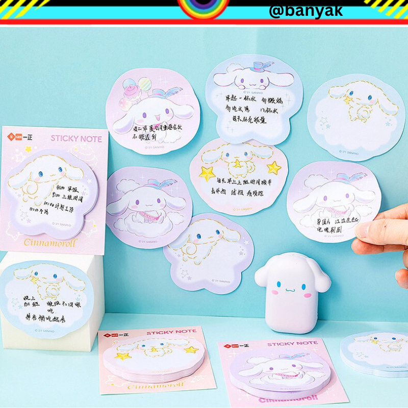 Jual KERTAS MEMO NOTEPAD STICKY NOTE CINNAMOROLL LUCU UNTUK CATATAN ...