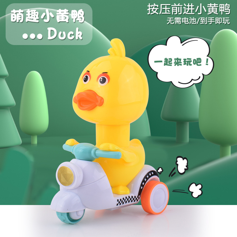 Jual TWH Mainan Motor Skuter Bebek Plastik Push Pullback Duck Anak Laki ...