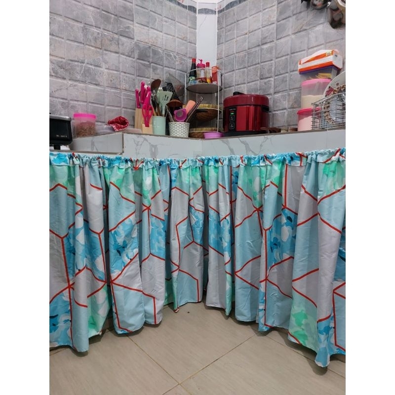 Jual Hordeng Gorden Kolong Dapur + Bonus Tali Hordeng Minimalis ...