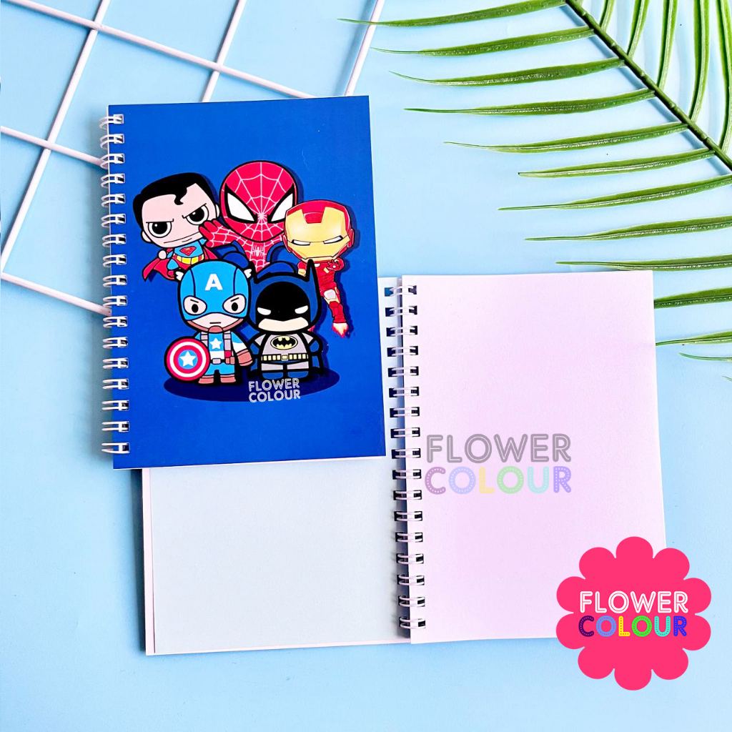 Jual BUKU NOTES SUPERHERO | NOTEBOOK SPIDERMAN IRON MAN CAPTAIN AMERICA ...