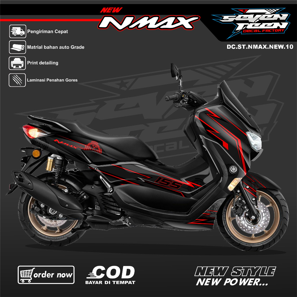 Jual Decal Stiker full Body NMAX New 2020 2021 2022 2023 Sticker full ...