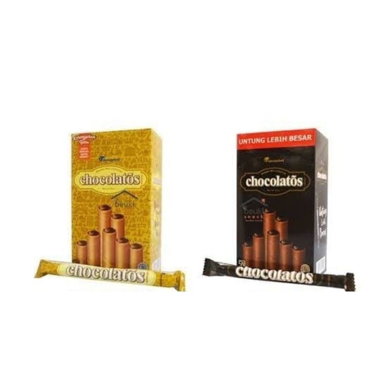 Jual Chocolatos Wafer Roll Isi 24 pcs x 14gr [1 Box] | Shopee Indonesia