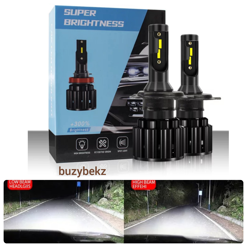 Jual BZL LAMPU LED S8 H4 H11 H8 H9 H16 9005 HB3 9012 HIR2 H1 H7 HEADLAMP FOGLAMP MOBIL CSP CHIPS ...