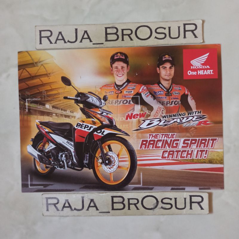Jual Poster brosur katalog flyer mini Honda New Blade 110R/Blade 110 R ...