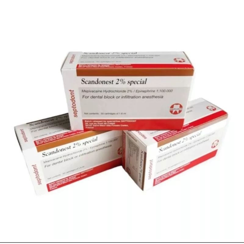 Jual Scandonest Special Dental Anestesi | Carpule Citoject | Shopee ...