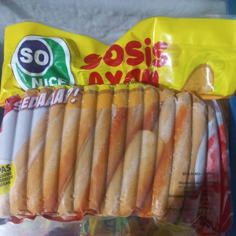 Jual sosis so nice ayam 500gr, 750gr dan 1kg | Shopee Indonesia
