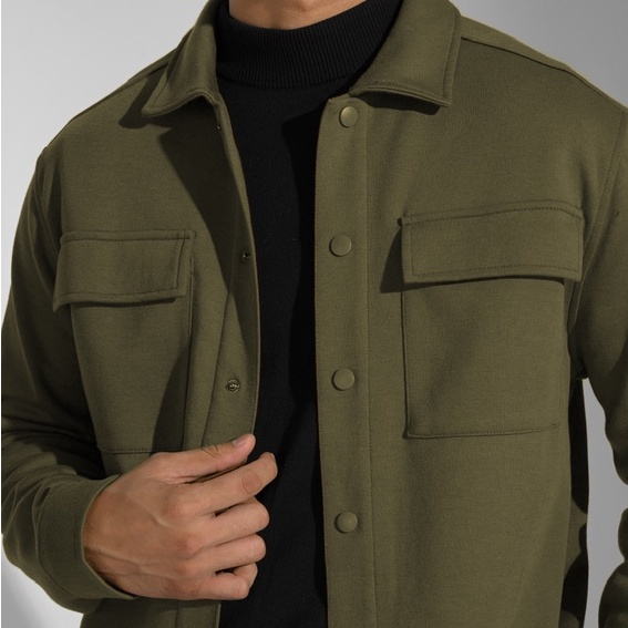 Jual Shacket Jacket Jaket Pria Fleece Tebal Man Jaket Pria Jaket Wanita ...