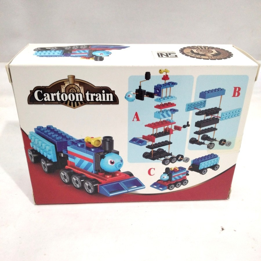 Jual Brick Block Kereta Cartoon Train Cartoon Train Mainan Edukasi QC5001 TS | Shopee Indonesia