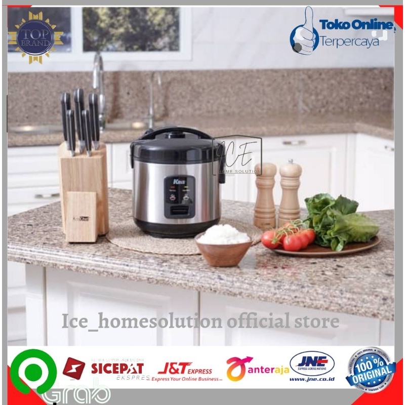 Jual Kris 1 Ltr Deluxe Rice Cooker - Silver/rice cooker kris/rice ...