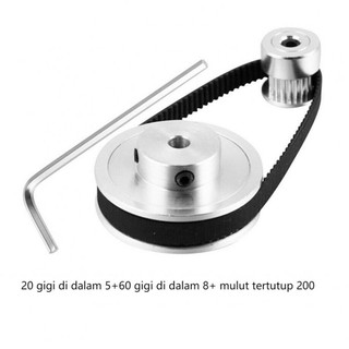 Jual Close Loop 2gt Pulley Timing Belt 200mm Timing Belt Pulley 60 Gigi