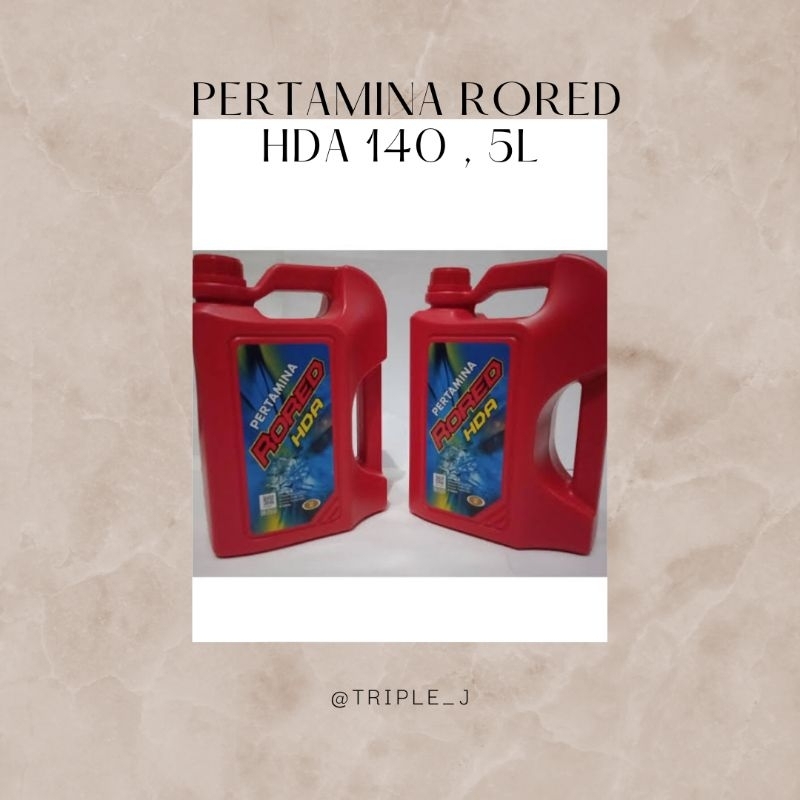 Jual Oli Transmisi Manual / Oli Gardan PERTAMINA RORED HDA 140 5 Liter ...