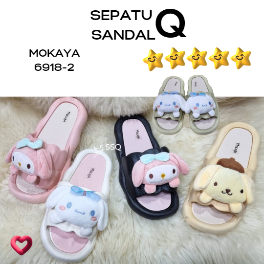 Jual Sandal Selop Wanita MOKAYA 6918 -2 Boneka Lucu Karet Import 36-41 ...