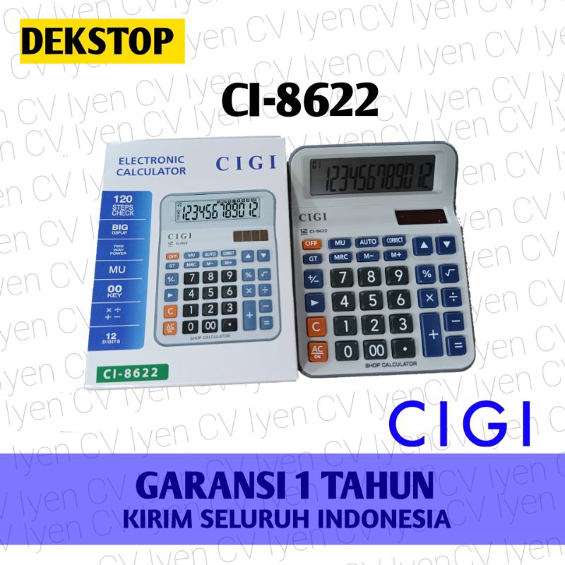 Jual kalkulator Dekstop Cigi CI-8622 / Cigi CI 8622 / cigi ci 8622 / kalkulator cigi | Shopee ...