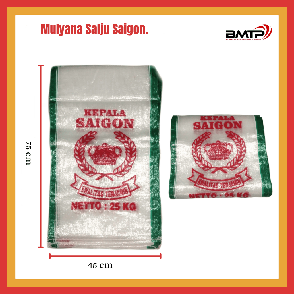 Jual Karung Beras 25 KG Mulyana Cap Saigon | Shopee Indonesia
