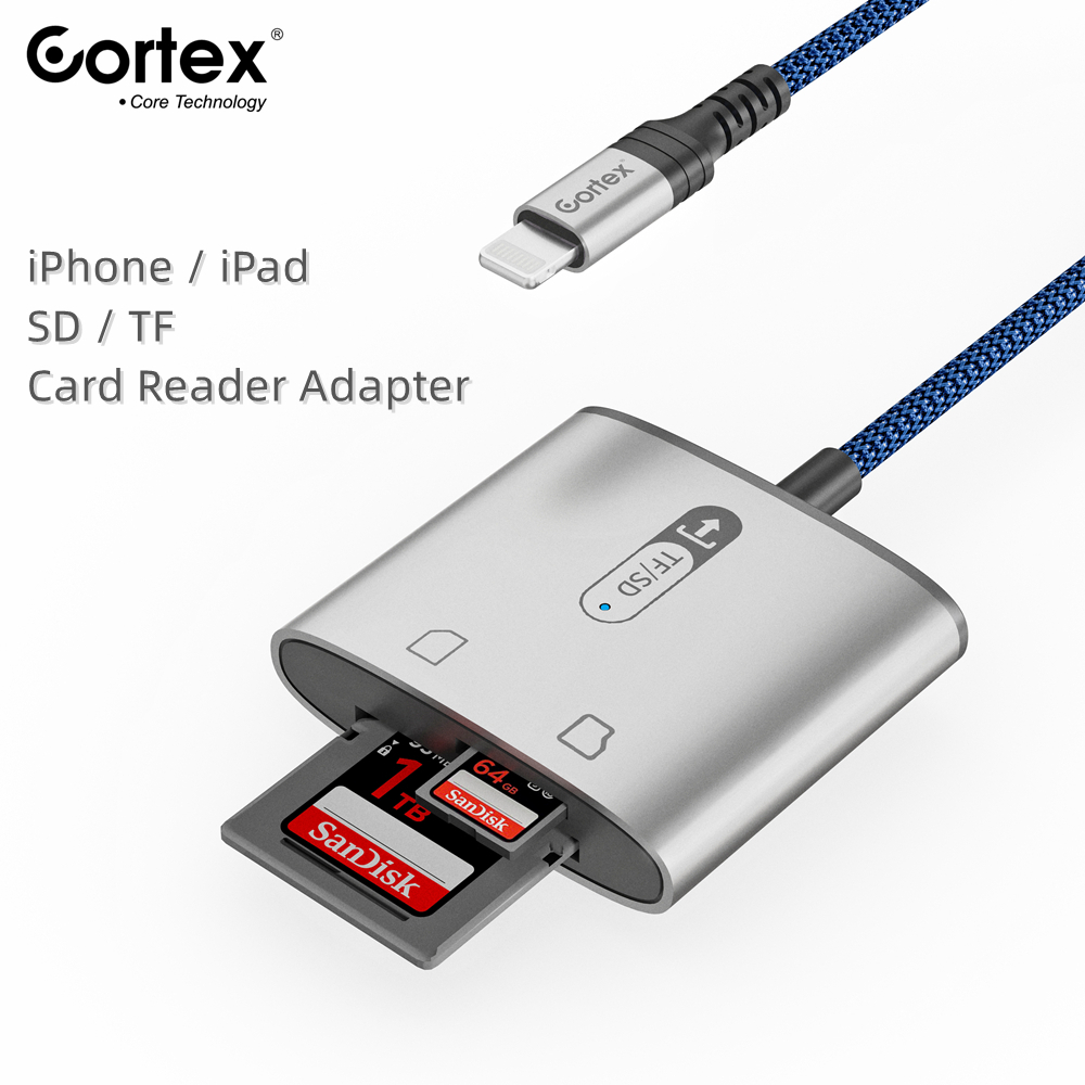 Jual Cortex Power - MH387 iPhone / iPad Lightning To SD/TF Card 2in1 ...