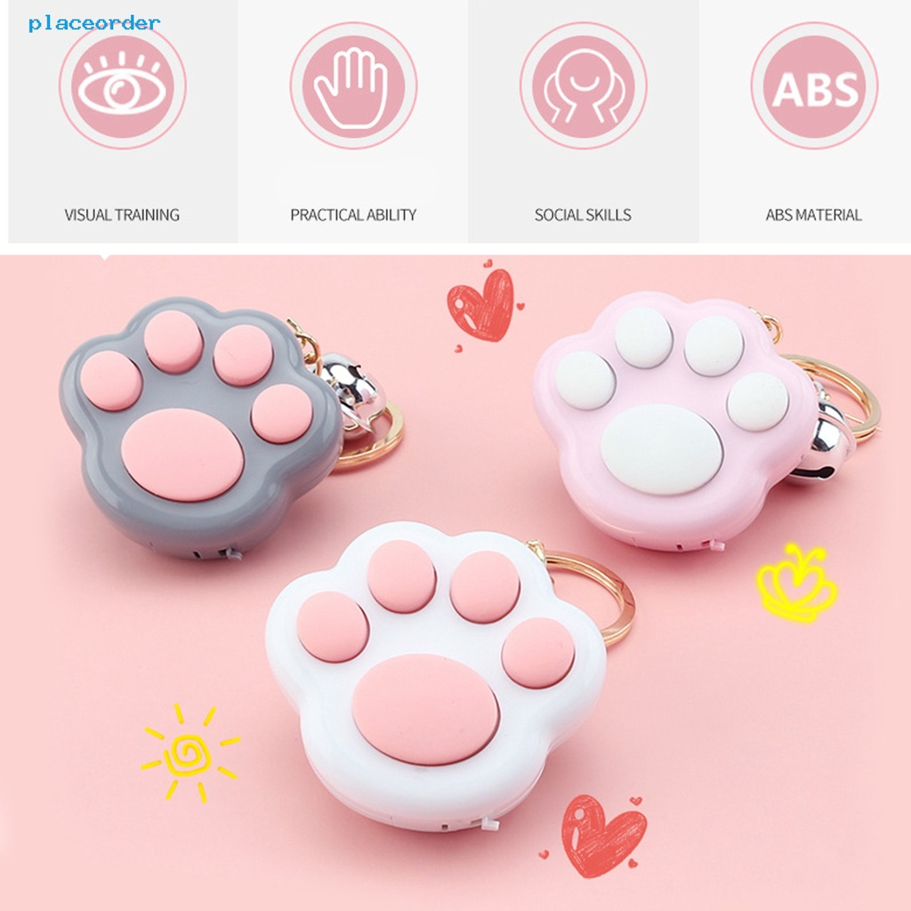 Jual gantungan Kunci Fidget Mini Portable Bentuk Telapak Kaki Kucing ...