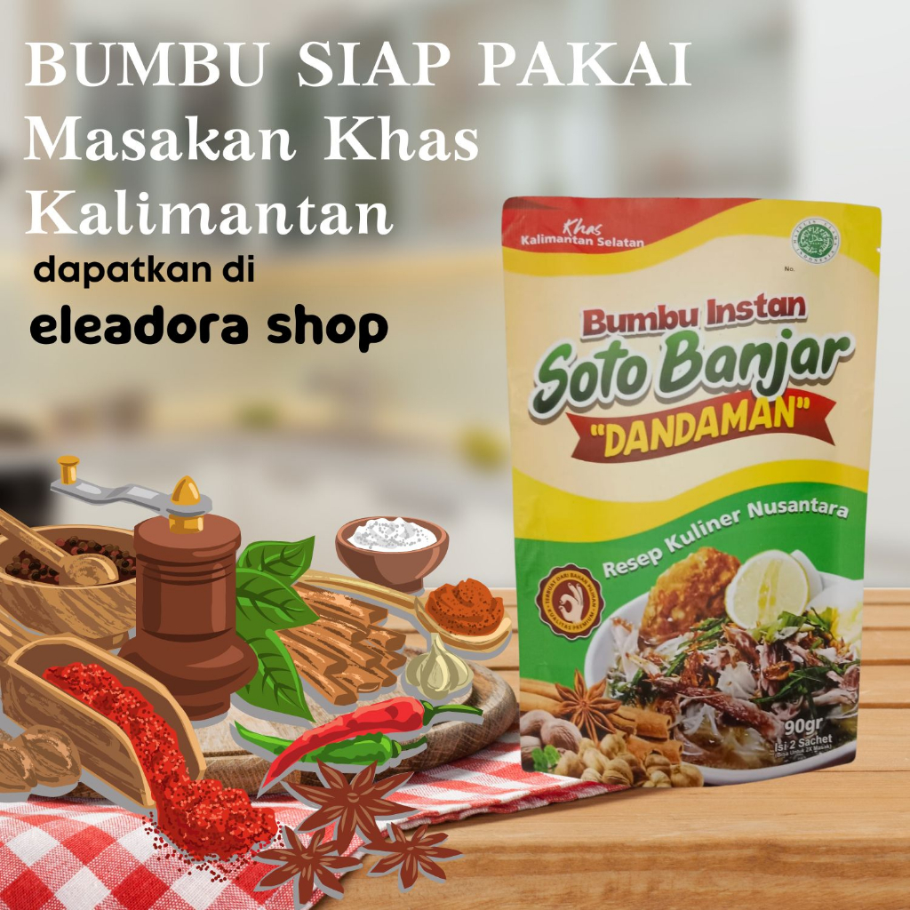 Jual Bumbu Soto Banjar Instant Dandaman - Bumbu Masakan Tradisional ...