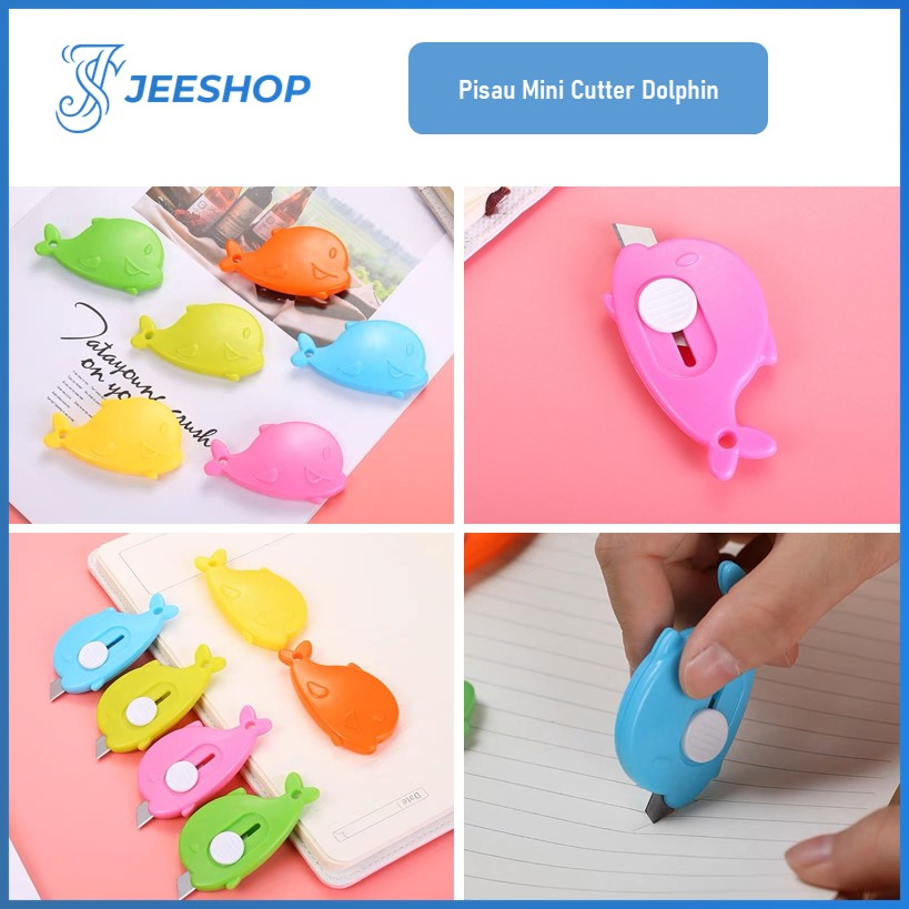 Jual Cutter Mini Model Dolphin Pisau Kecil Motif Dolphin Alat Bantu ...