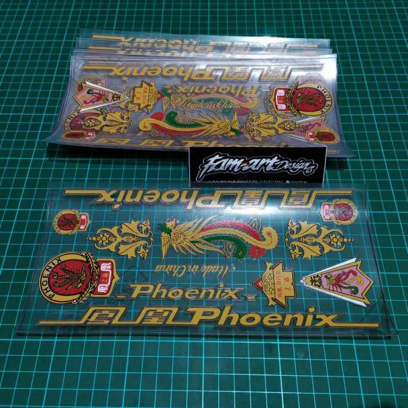 Jual Sticker Sepeda Phoenix, Bahan Maxdecal transparan print UV gel ...