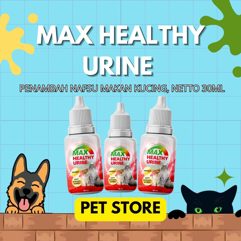 Jual Obat Urinary Anti Radang Kemih Kucing HEALING URINE / MAX HEALTHY ...