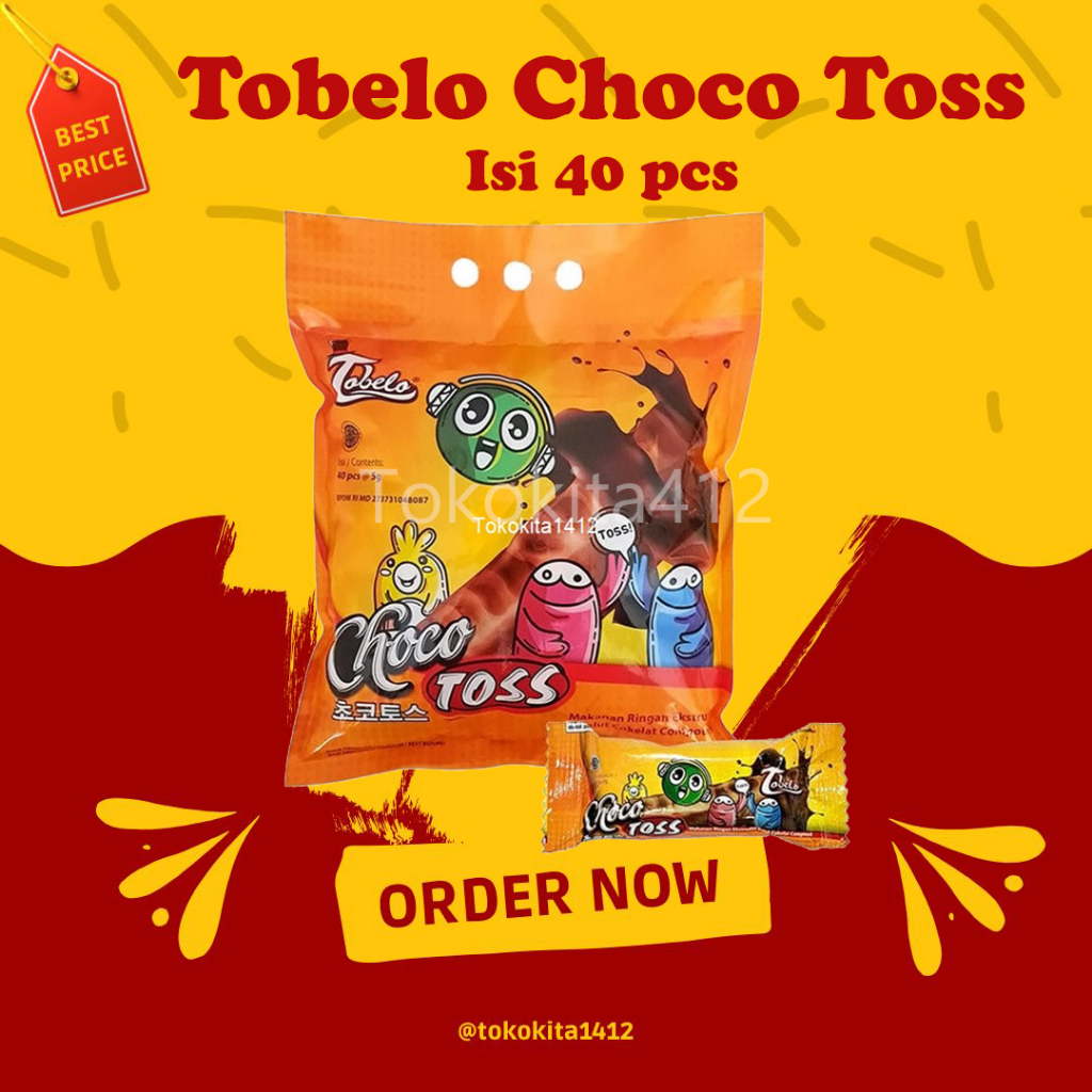 Jual Tobelo Choco Toss isi 40 Snack Coklat | Shopee Indonesia