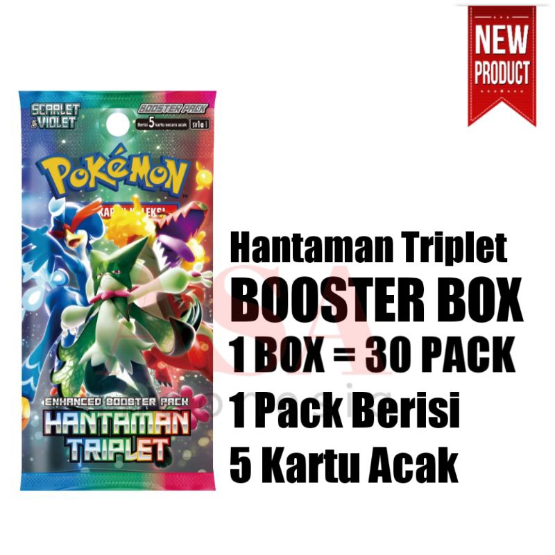 Jual Kartu Pokemon Hantaman Triplet Booster Box Sv1a Bahasa Indonesia | Shopee Indonesia