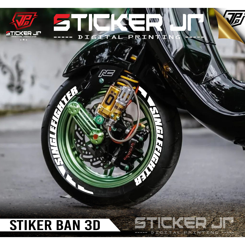 Jual Sticker Ban / Font Ban / Tire Bomb / 3D stiker ban SINGLEFIGHTER ...