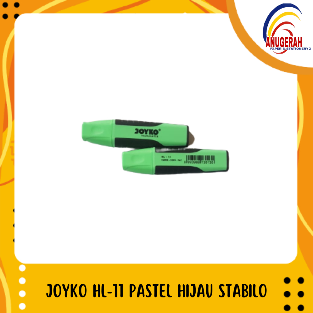 Jual JOYKO HL-11 PASTEL HIJAU STABILO (PCS) | Shopee Indonesia