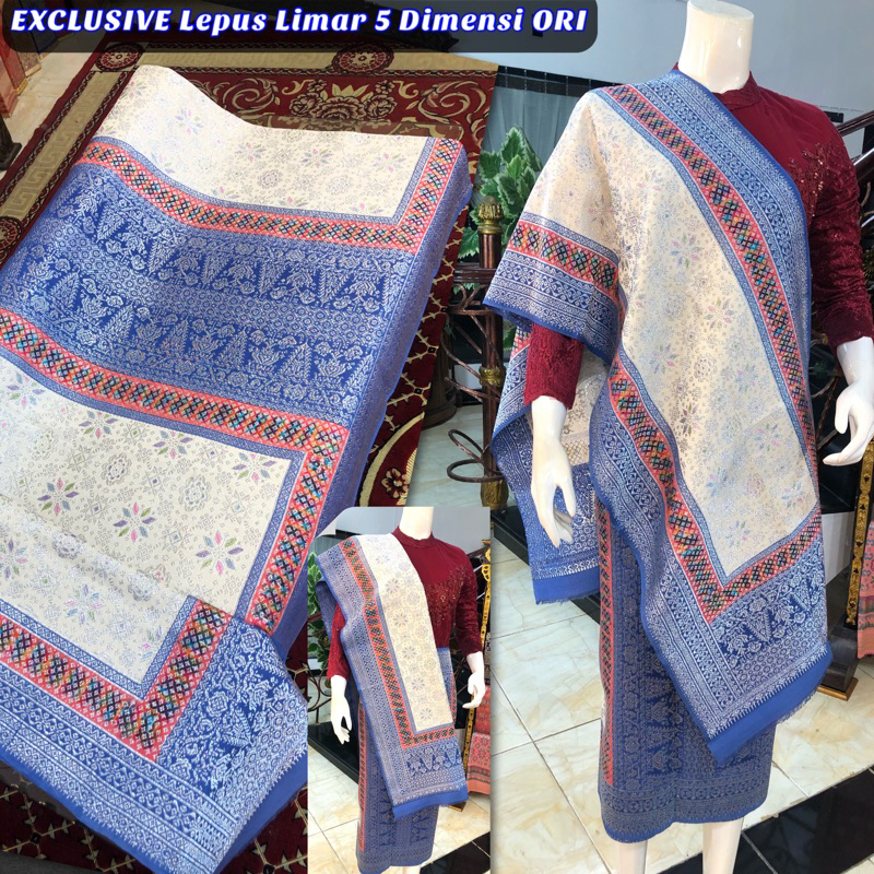 Jual TREND 2024 NEW Exclusive Songket Rakam Dimensi & Limar Dimensi ORI /Songket tenun palembang ...