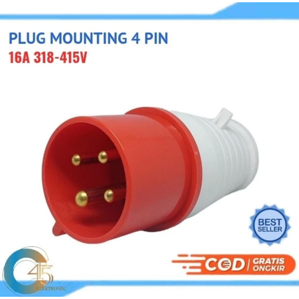 Jual Plug Mounting Male Steker Waterproof Steker Plug Mounting 4P 16A ... Jual Plug Mounting Male Steker Waterproof Steker Plug Mounting 4P 16A ...
