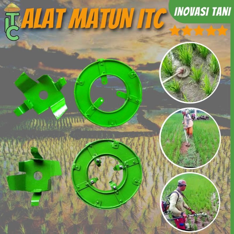 Jual Alat Matun Padi Modern 18cm Pisau Potong Rumput | Alat Penyiang ...
