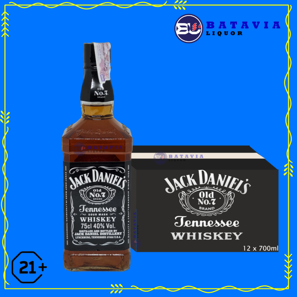 Jual Jack Daniels 700ml/750ml Bourbon Whisky 12 Botol | Shopee Indonesia