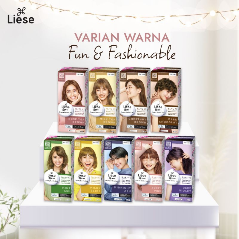 Jual Liese Blaune Bubble Hair Color Chestnut Brown Foam Cat Pewarna ...