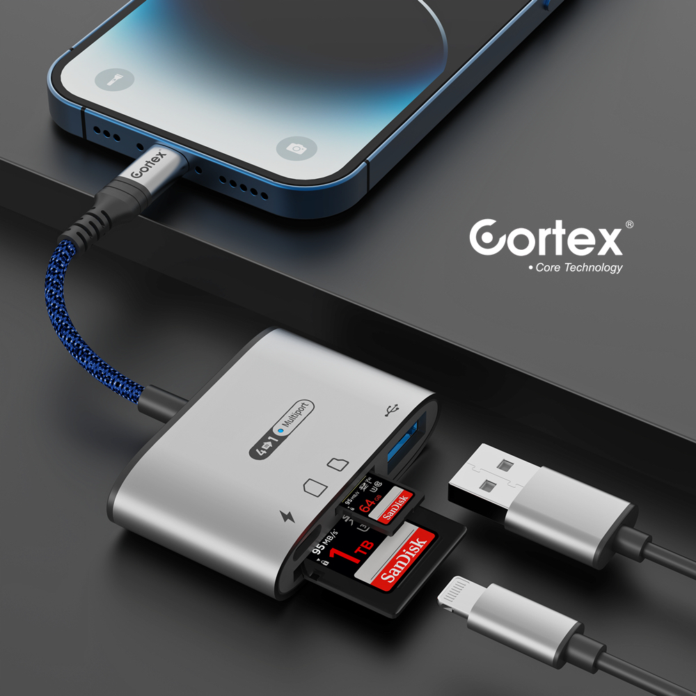 Jual Cortex Power - MH389 Card reader Lightning To SD/TF Card / USB3.0 ...
