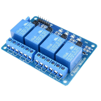 Jual RELAY 5V 4 CHANNEL OUTPUT 250VAC 30VDC 10A WITH OPTOCUPLER MODUL ...
