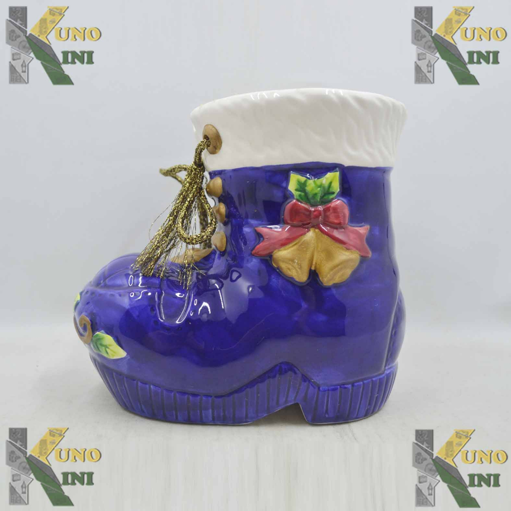 Jual SEPATU BOOTS BIRU NATAL KERAMIK | Shopee Indonesia