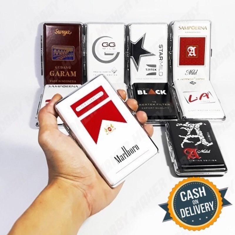 Jual Kotak Tempat Penyimpanan Rokok Logo Premium Murah Souvenir Kado ...