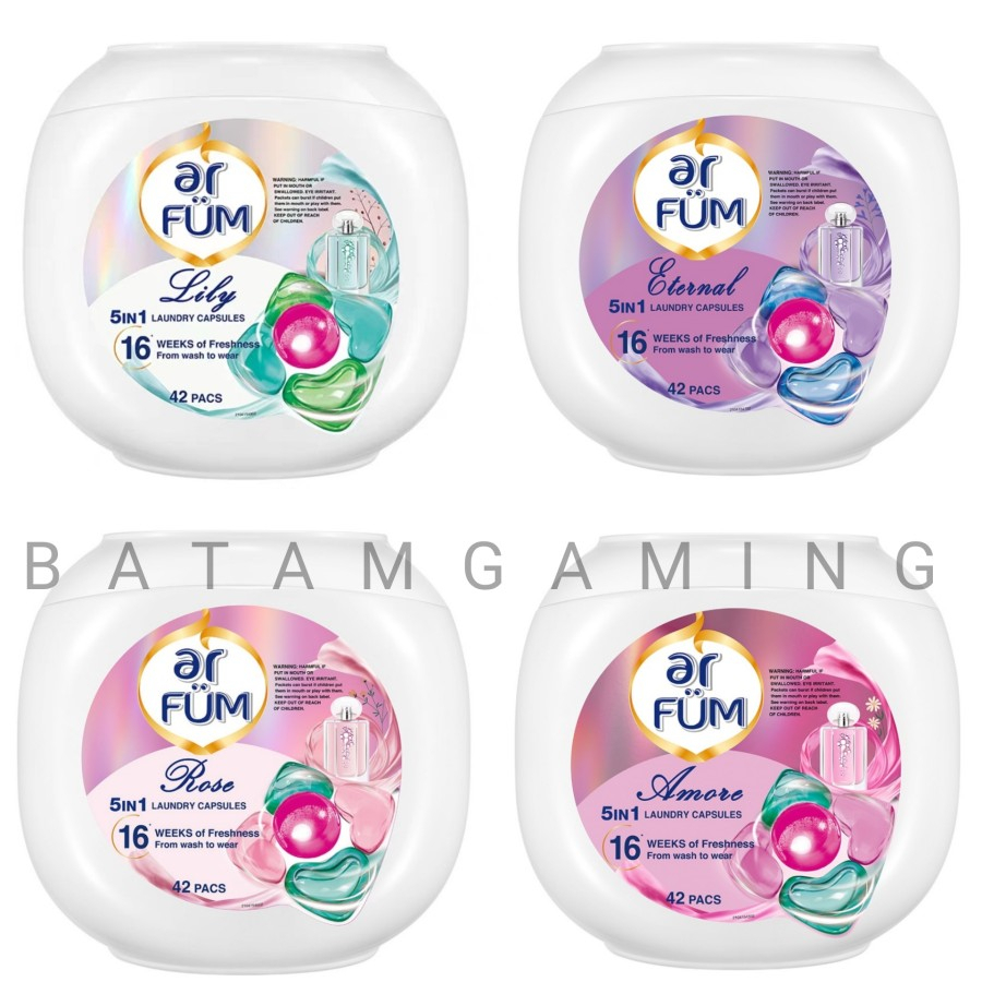 Jual Ar Fum 5-in1 Laundry Capsule Detergent Arfum Deterjen Premium ...