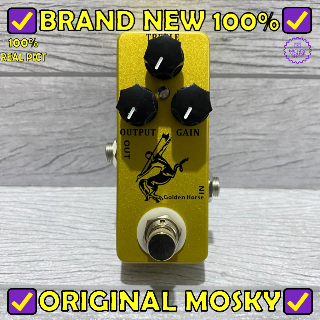 Jual Efek Gitar Mosky Golden Horse Overdrive Centaur GOLD Effect Pedal ...