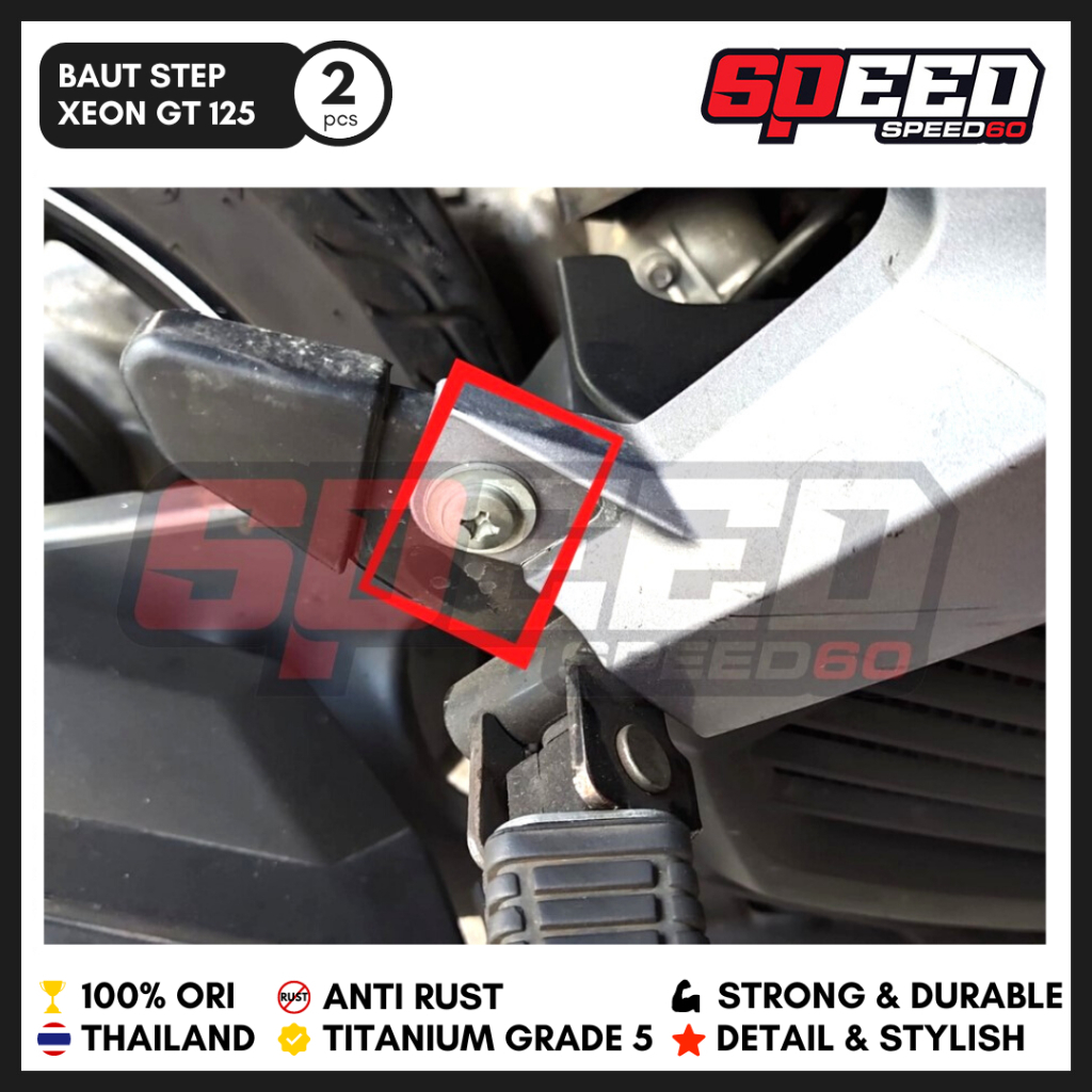 Jual Baut Cover Step Belakang Yamaha Mio Xeon GT 125 Baut Titanium ...