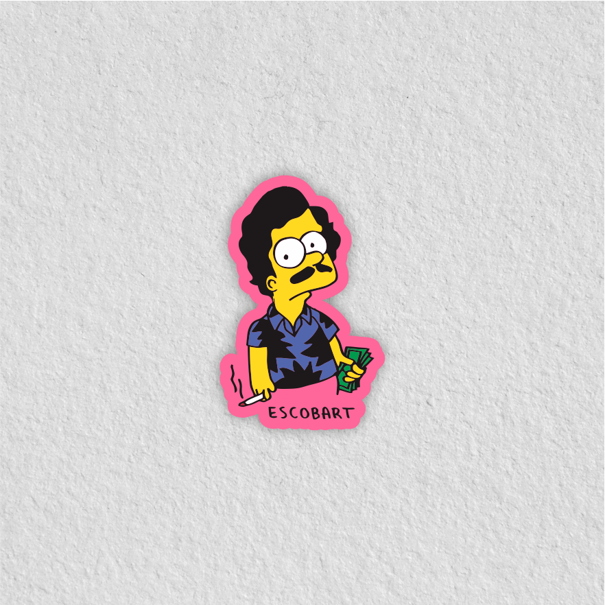 Jual stiker distro brand logo the escobar | Shopee Indonesia