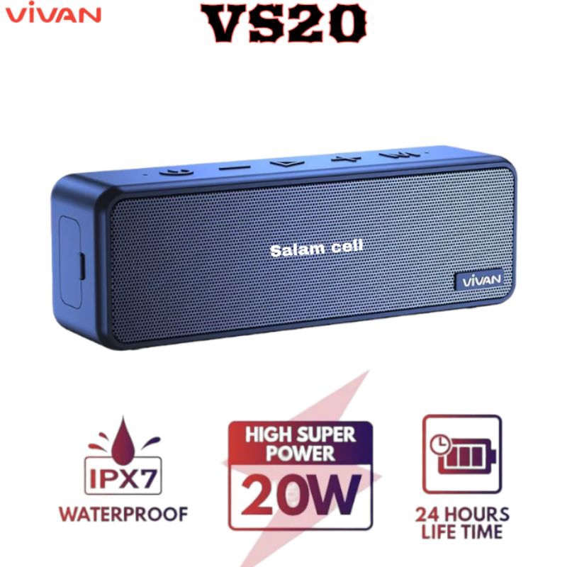 Jual Speaker Bluetooth Music Box Anti Air VIVAN VS20 Wireless Audio ...