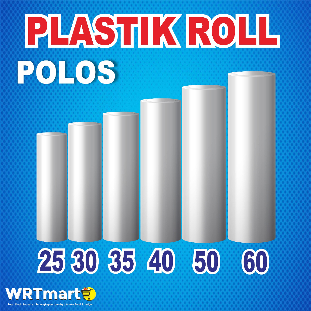 Jual plastik laundry roll/karpet 1Kg | plastik roll polos laundry ...