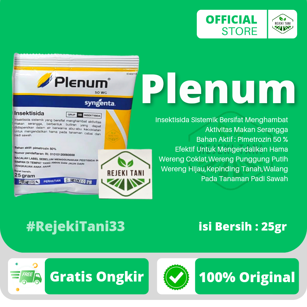 Jual Insektisida Plenum 50 WG 25gr Sistemik yang Bersifat Menghambat ...